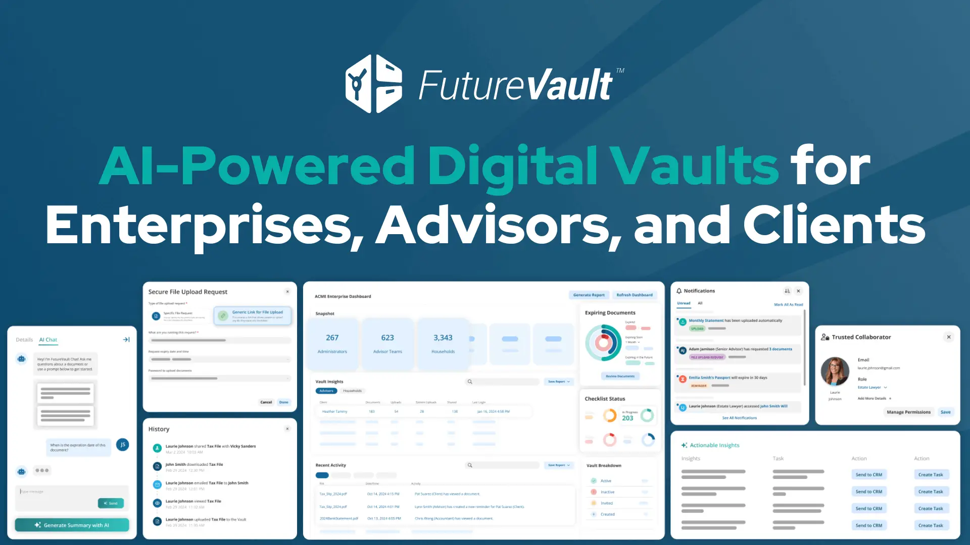 AI-Powered Digital Vaults for Financial Services | FutureVault